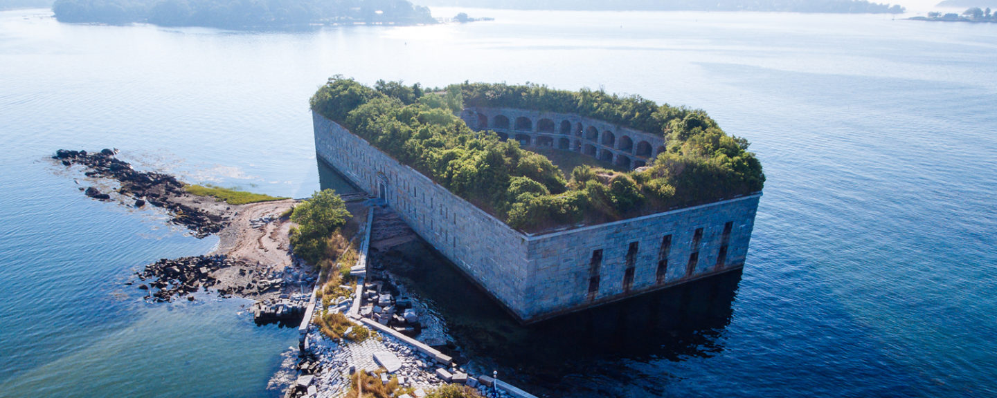 Fort Gorges Ariel, Photo Credit: Casco Bay Lines | Visit Portland