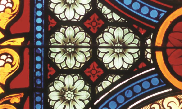 Stained Glass Detail. Photo Courtesy of Victoria Mansion | Visit Portland