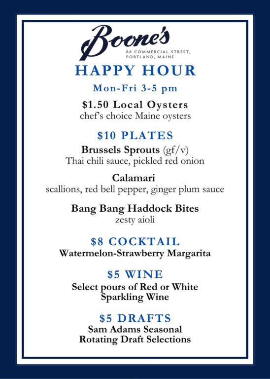 Fall-2025-Happy-Hour. Photo Provided by Boone’s | Visit Portland