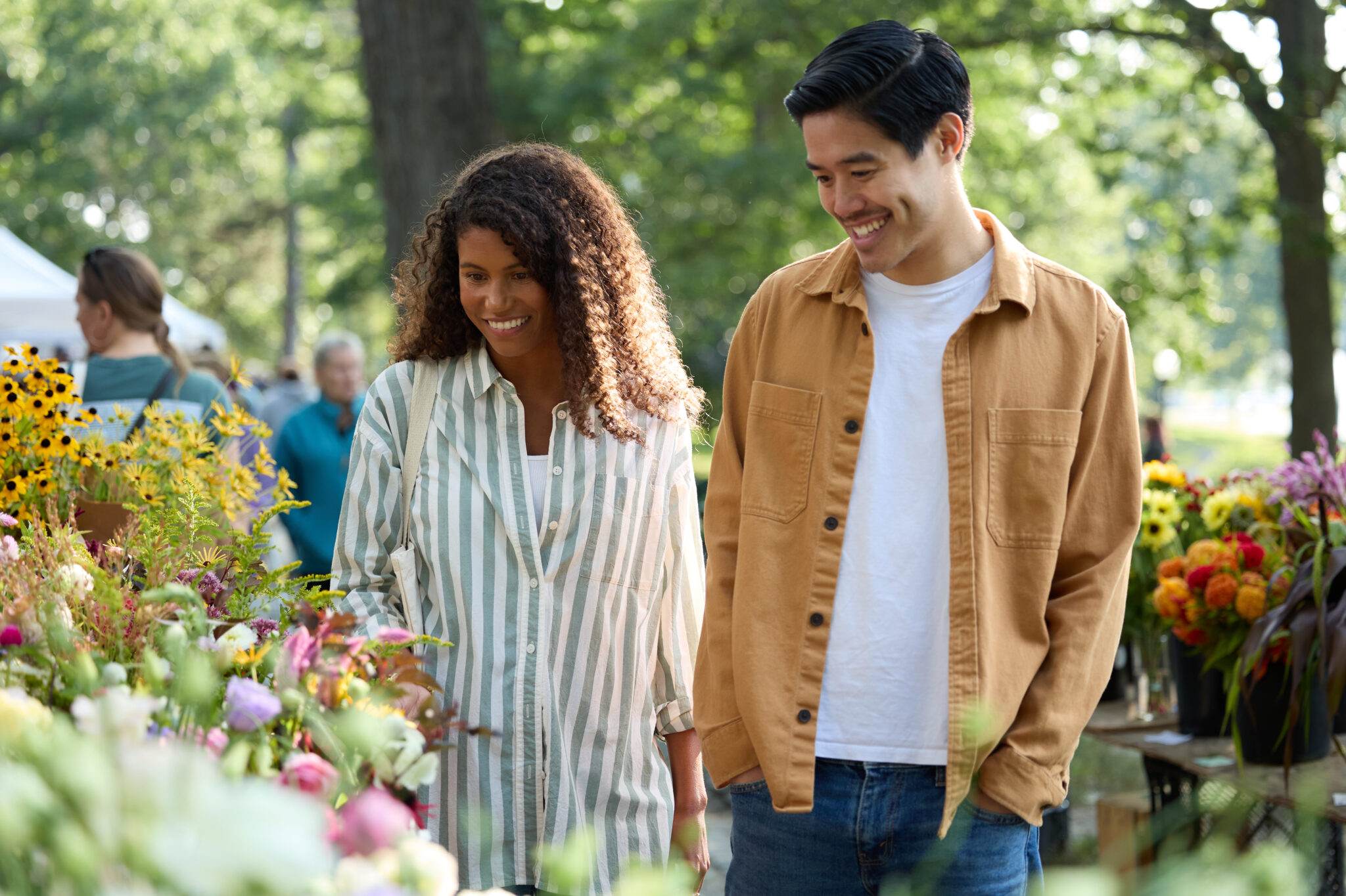 Couple at a Farmer’s Market. Photo credit: Maine Office of Tourism ...