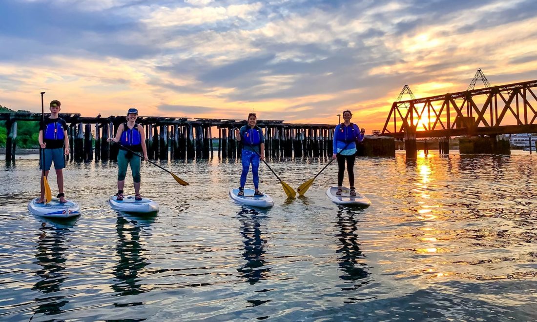 Paddleboard Sunset Tour – Photo Credit: Portland Paddle | Visit Portland
